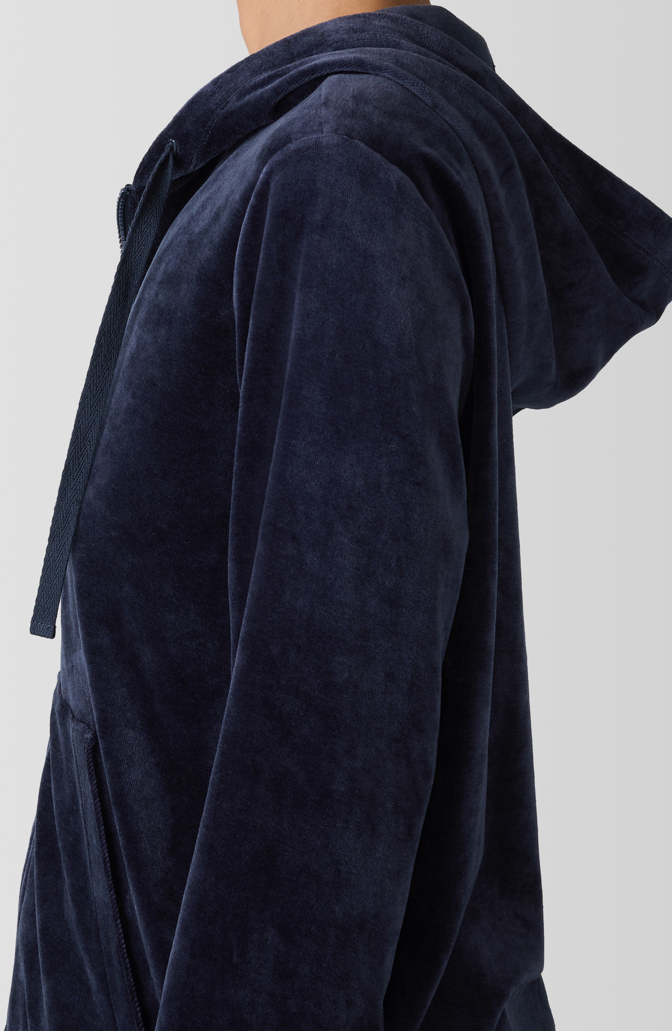Eileen Fisher Velour Zip-Up Hoodie | Nordstromrack