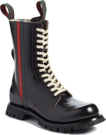 Gucci Arley Tall Web Boot (Men) | Nordstrom