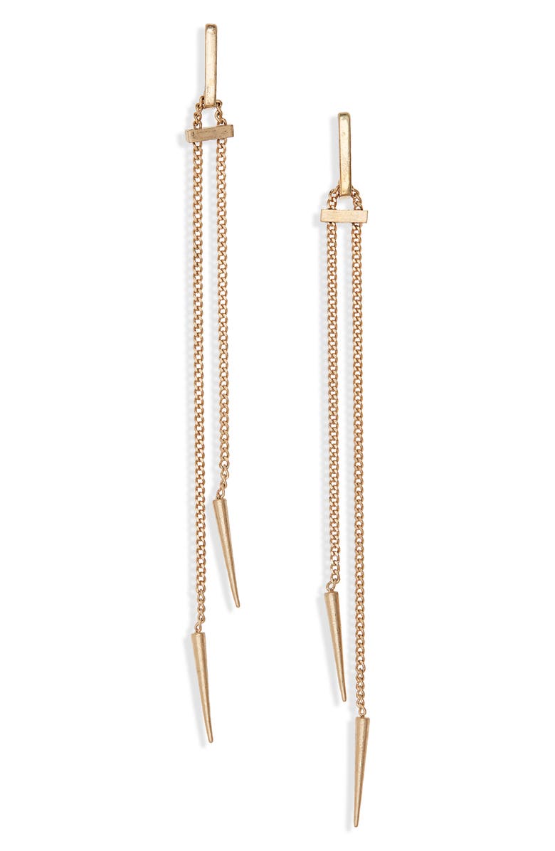 AllSaints Spike Linear Chain Earrings | Nordstrom