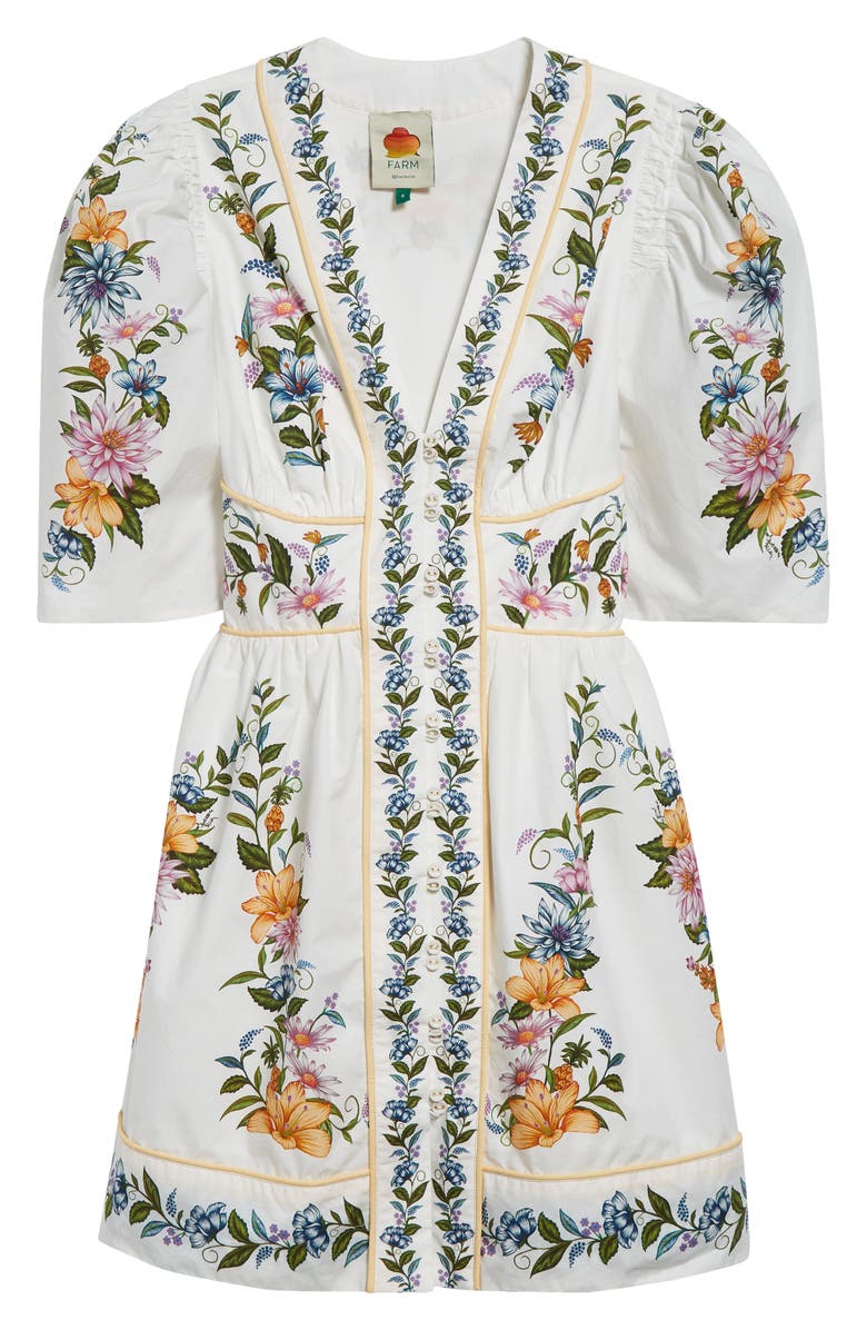 FARM Rio Sweet Bloom Dreamscape Cotton Shirtdress | Nordstromrack