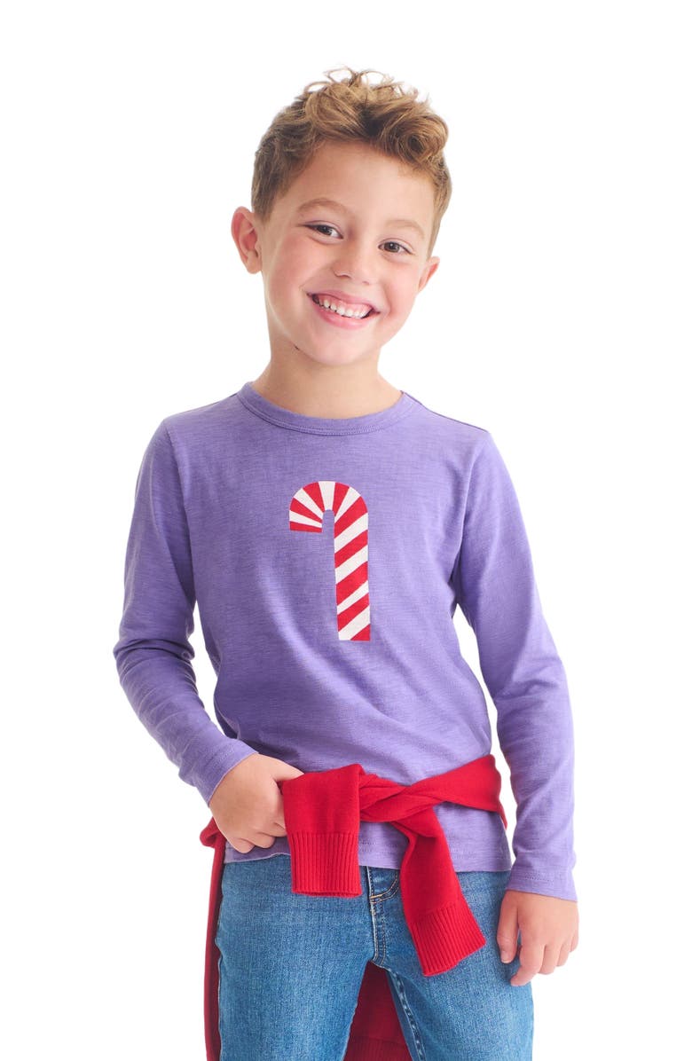 Primary Kids Long Sleeve Candy Cane Tee | Nordstrom
