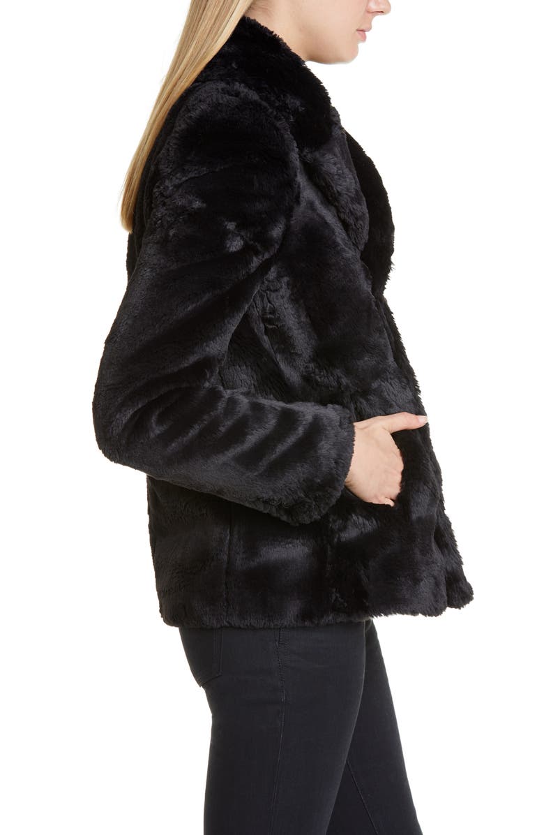 Saint Laurent Faux Fur Peacoat | Nordstrom