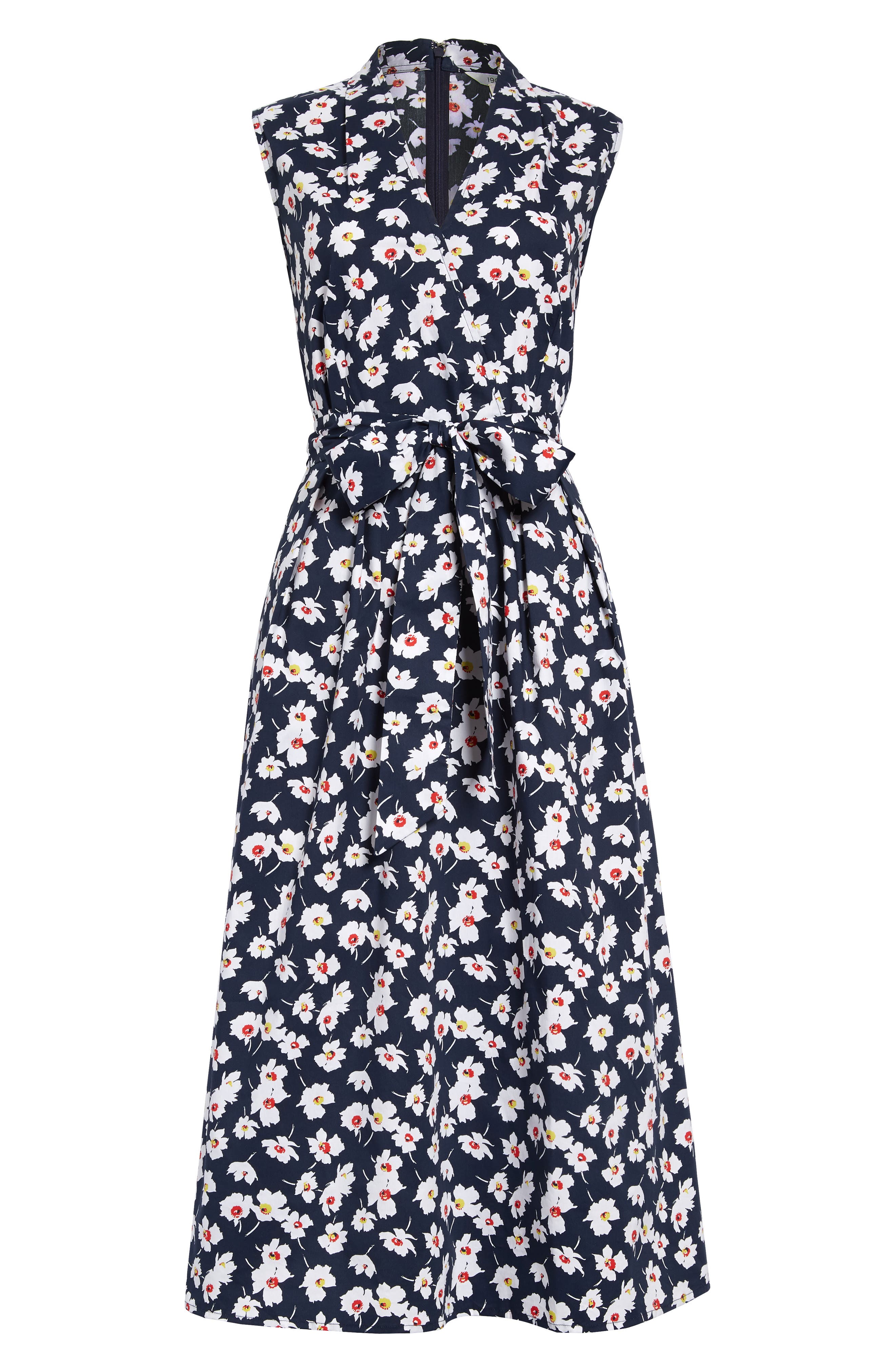 1901 Floral Print Surplice Fit & Flare Dress | Nordstromrack
