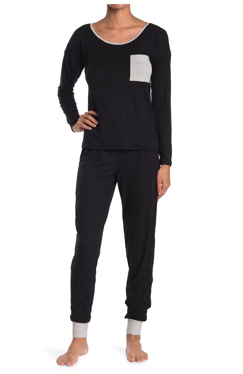 KATHY IRELAND Long Sleeve Shirt & Pants 2-Piece Pajama Set | Nordstromrack
