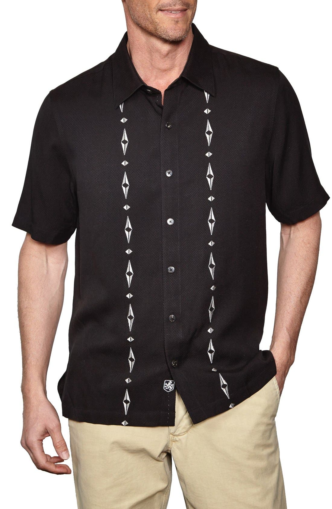 Nat Nast 'Wooster' Regular Fit Embroidered Camp Shirt | Nordstrom