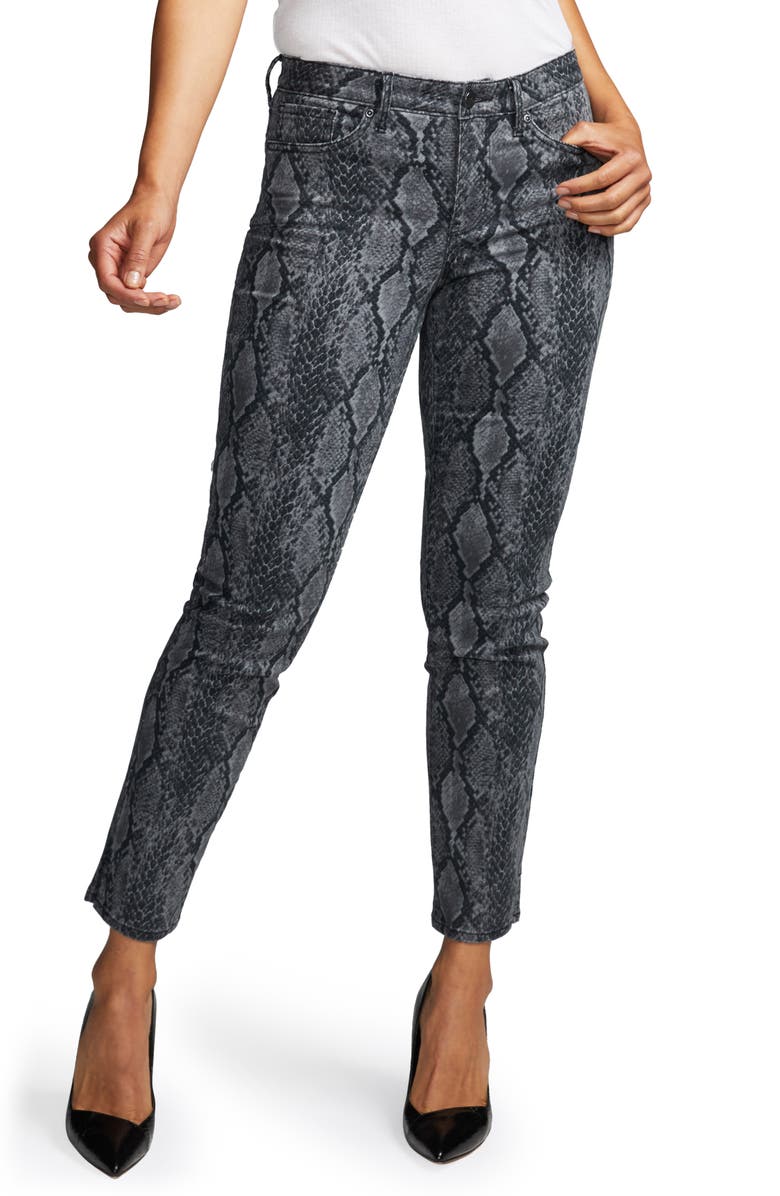 NYDJ Curves 360 by NYDJ Snake Print Slim Straight Jeans | Nordstromrack