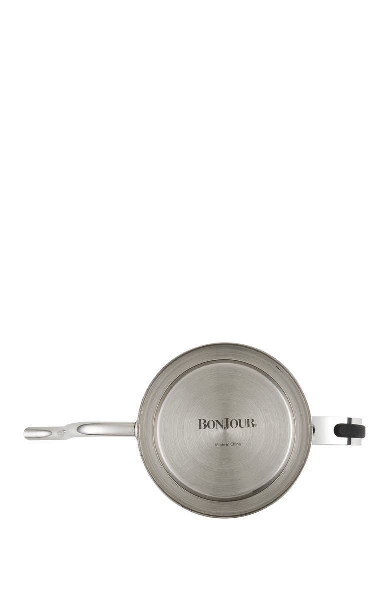 BONJOUR Stainless Steel Pour Over Teapot with Black Handle, 23-Ounce ...