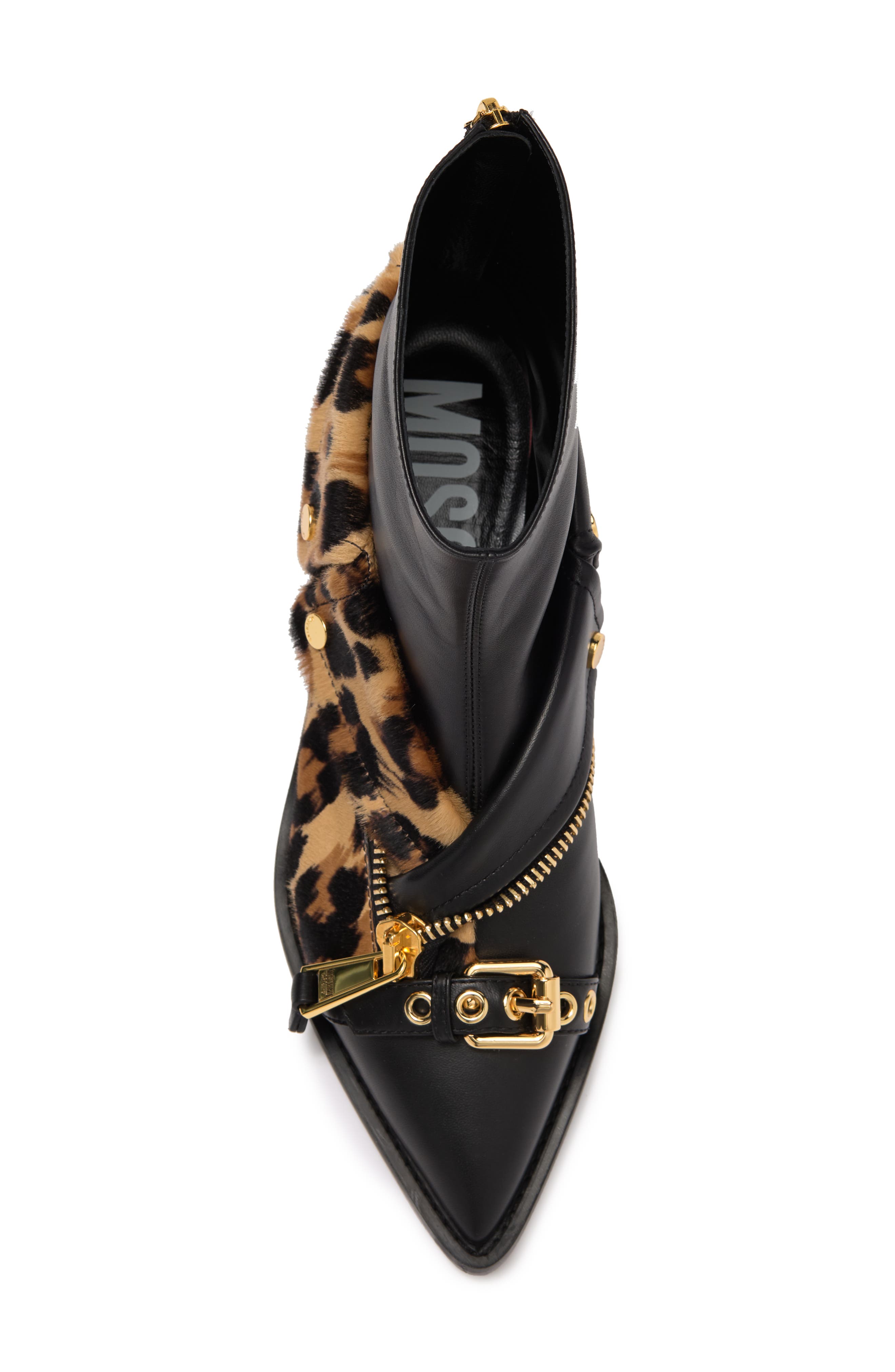Moschino Leopard Print Pointed Toe Boot (Women) | Nordstromrack