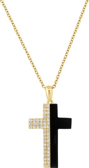 EFFY Diamond Cross Pendant Necklace - 0.19ct. | Nordstromrack