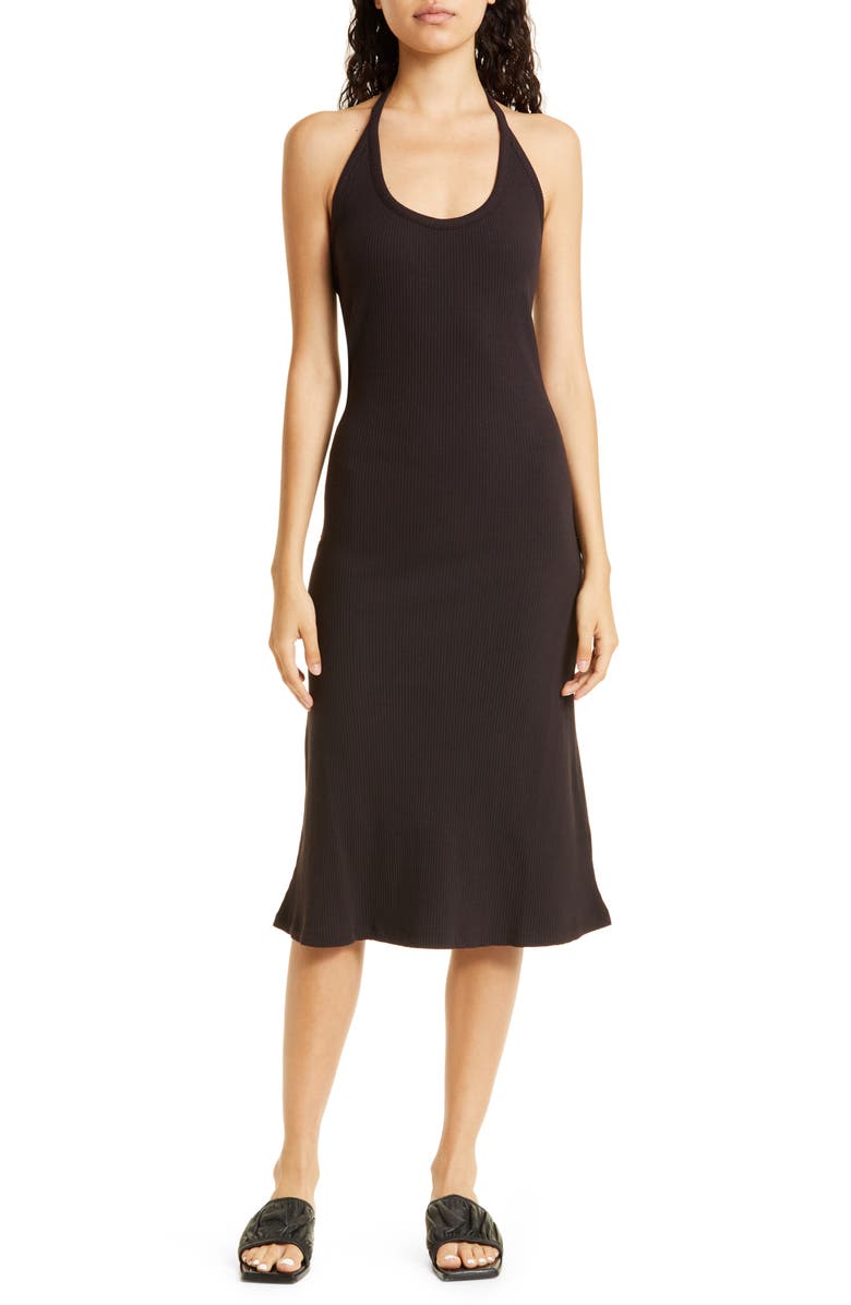 Samsøe Samsøe Kristin Ribbed Halter Neck Body-Con Dress | Nordstromrack