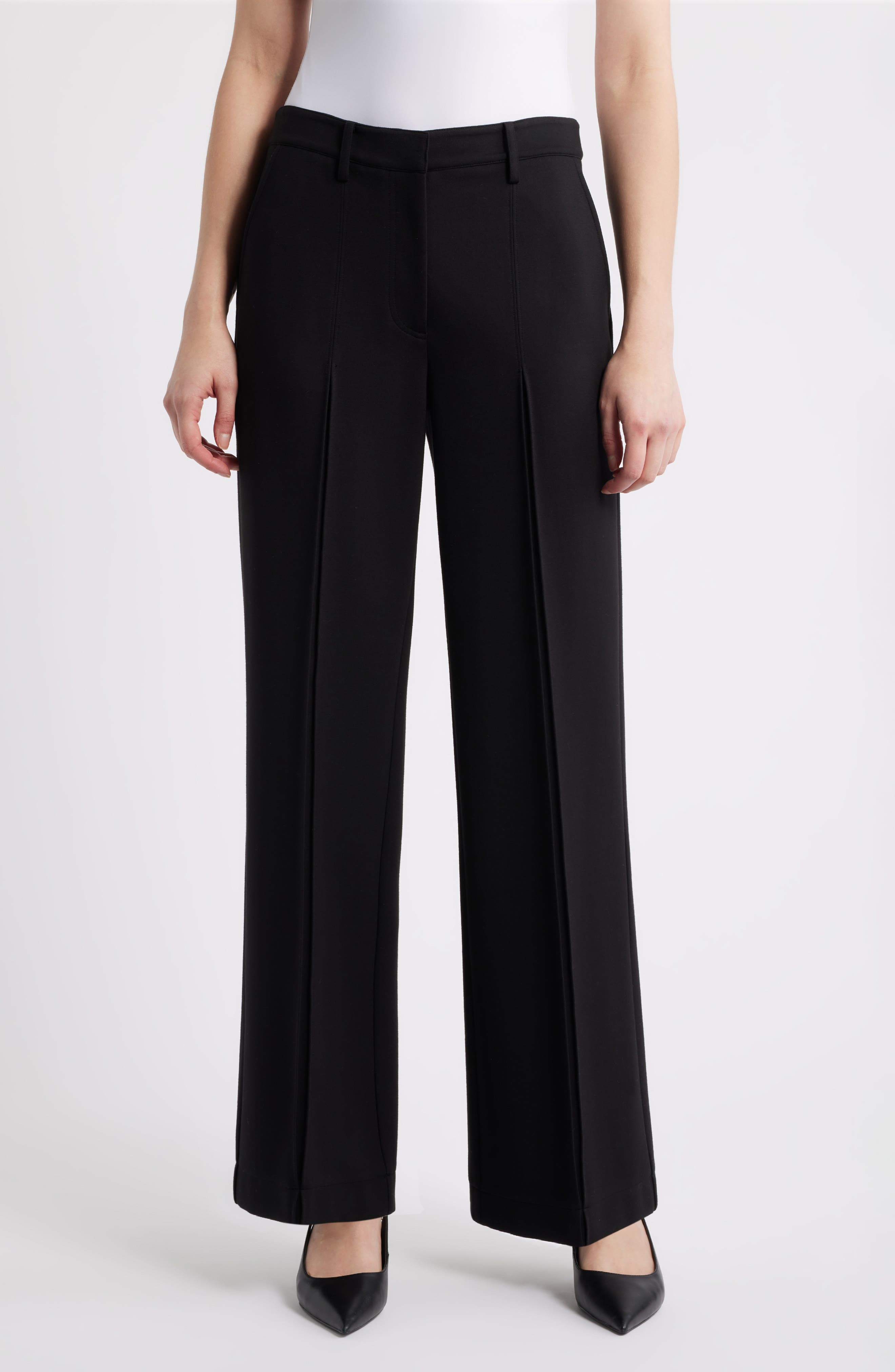 Elie Tahari The Saddy Inverted Pleat Wide Leg Pants | Nordstrom
