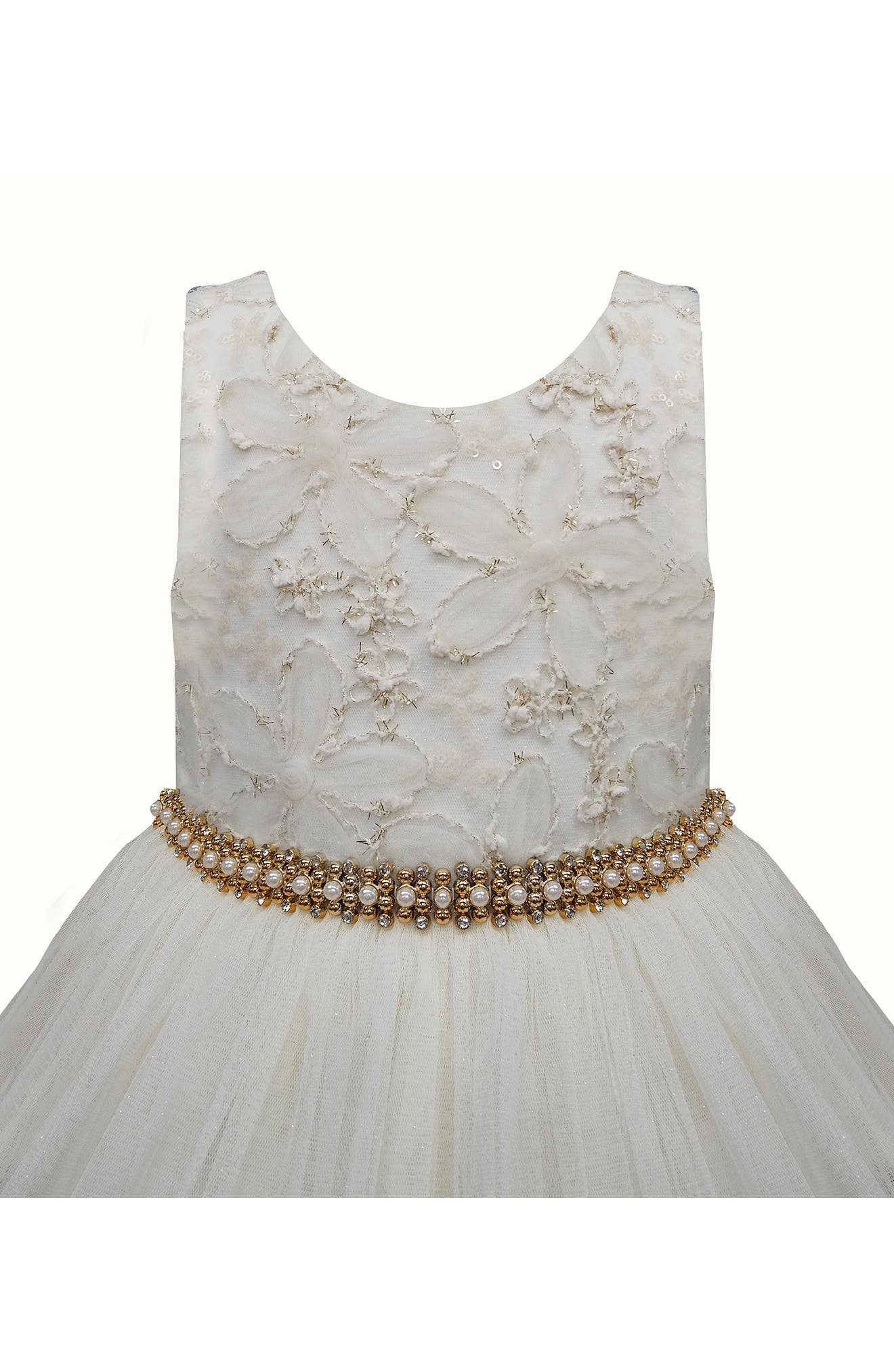 AMERICAN PRINCESS Kids' Floral Tiered Tulle Party Dress | Nordstromrack