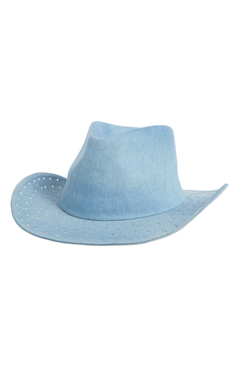 David & Young Rhinestone Embellished Cowboy Hat | Nordstromrack