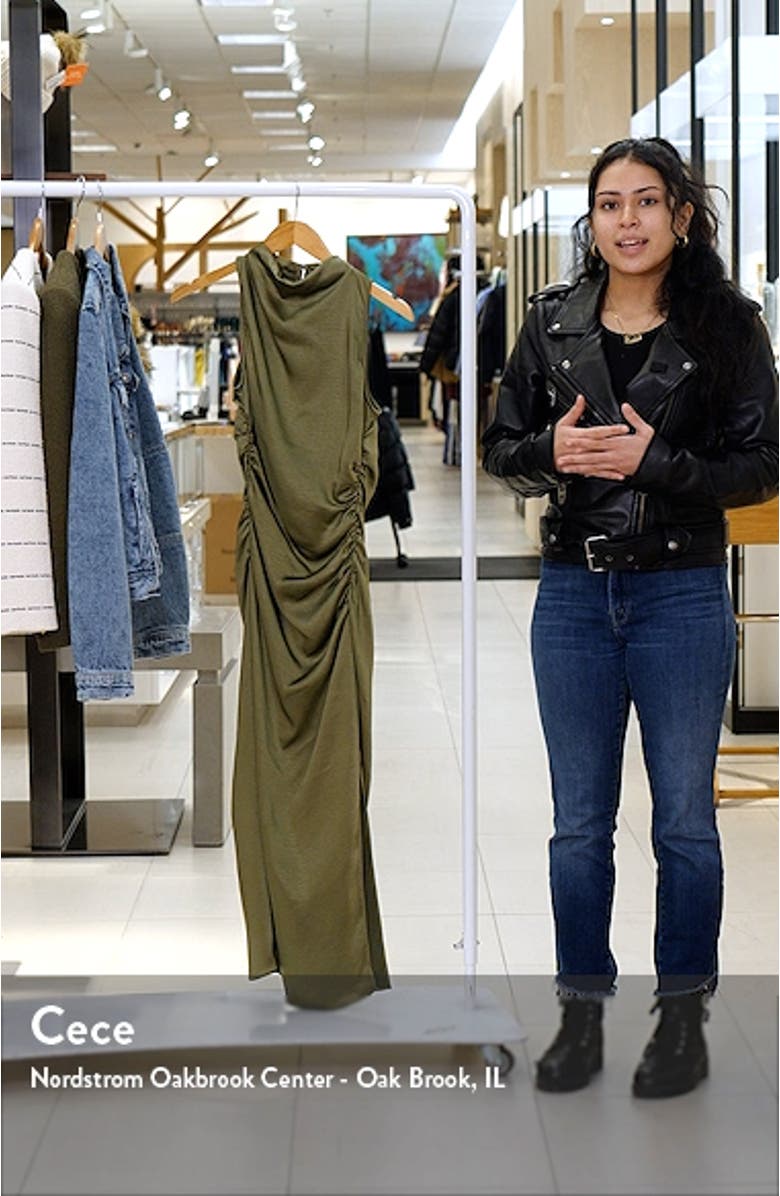 Parker The Ayla Ruched Satin Midi Dress | Nordstromrack