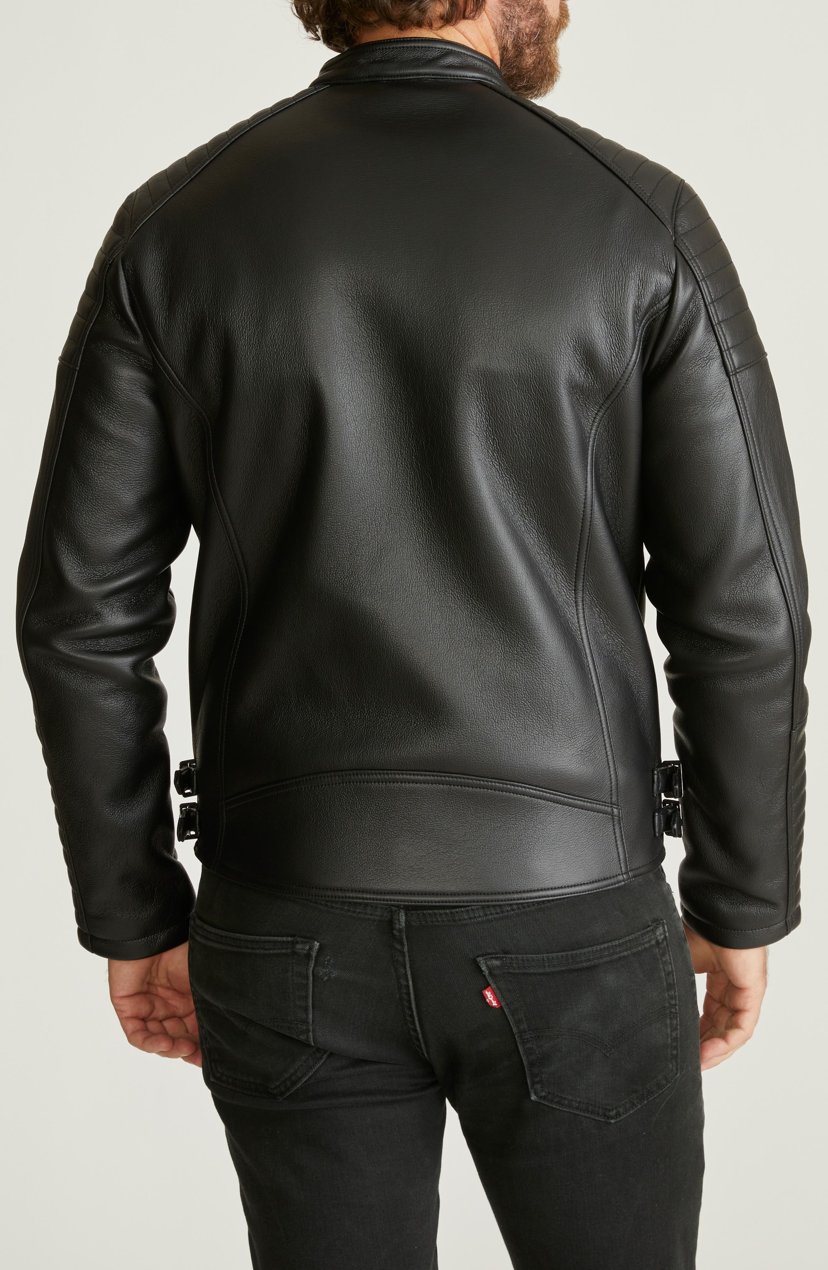 Robert Graham Faux Leather Moto Jacket | Nordstromrack