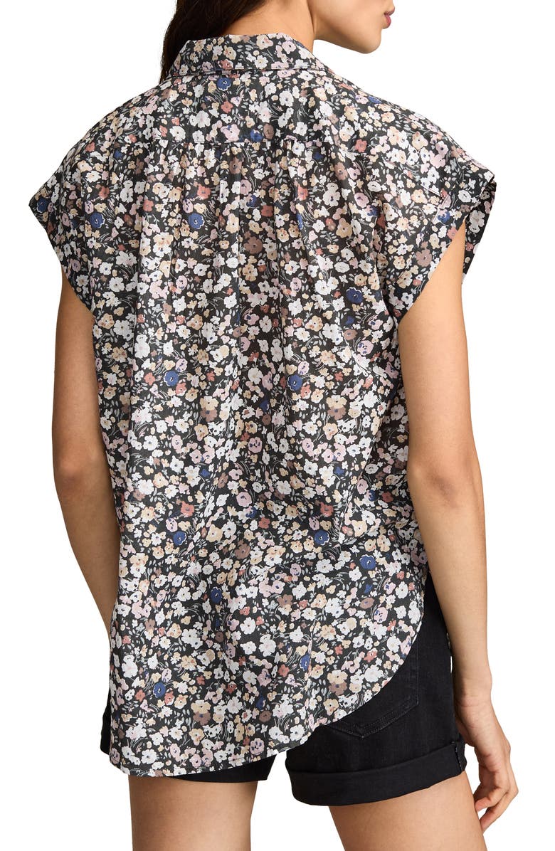 Lucky Brand Floral Cotton Popover Top | Nordstromrack