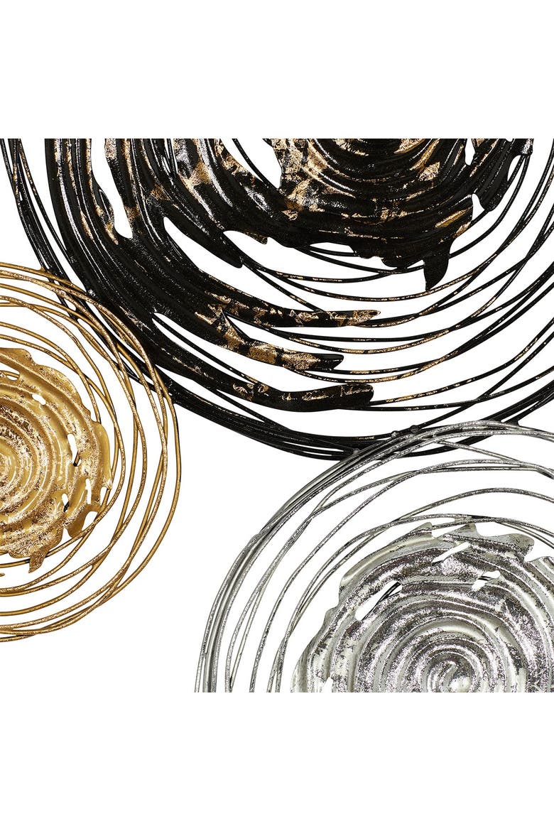 Goldtone Metal Plate Wall Decor with Textured Pattern | Nordstromrack