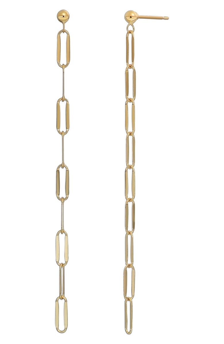 Bony Levy 14K Yellow Gold Paper Clip Link Drop Earrings | Nordstromrack