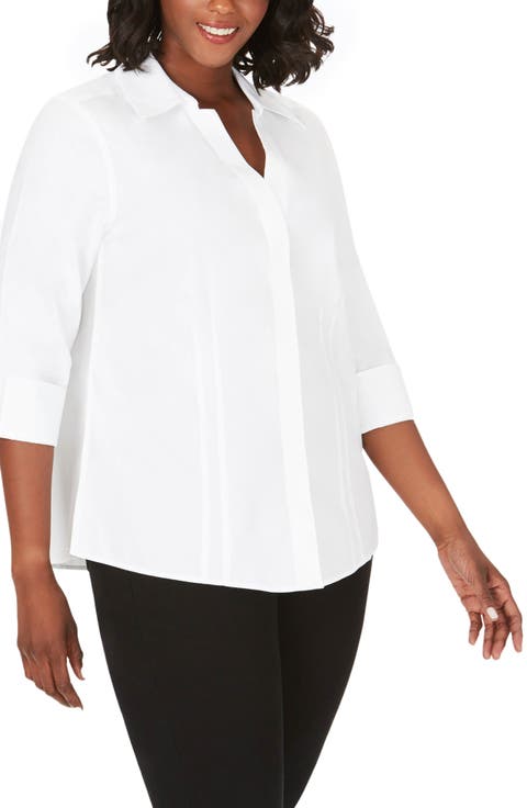 White Plus Size Blouses Nordstrom