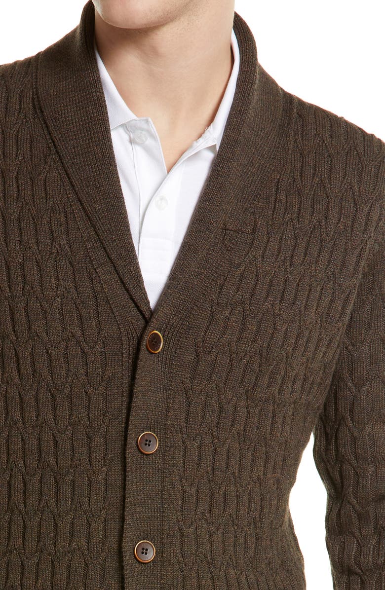 Brax Men's James Virgin Wool Blend Shawl Collar Cardigan | Nordstromrack