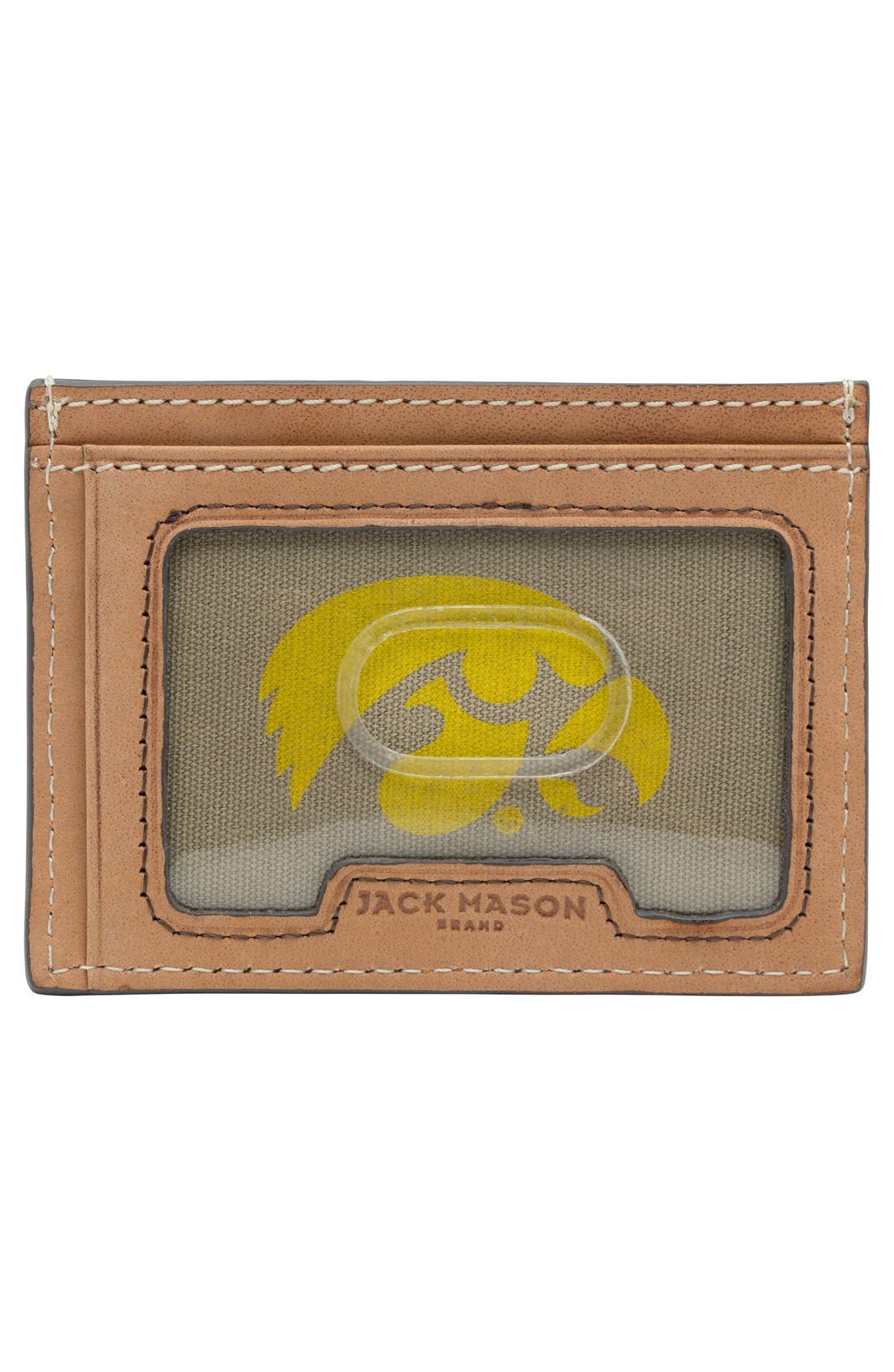 Jack Mason Brand 'Gameday - Iowa Hawkeyes' Leather Card Case | Nordstrom