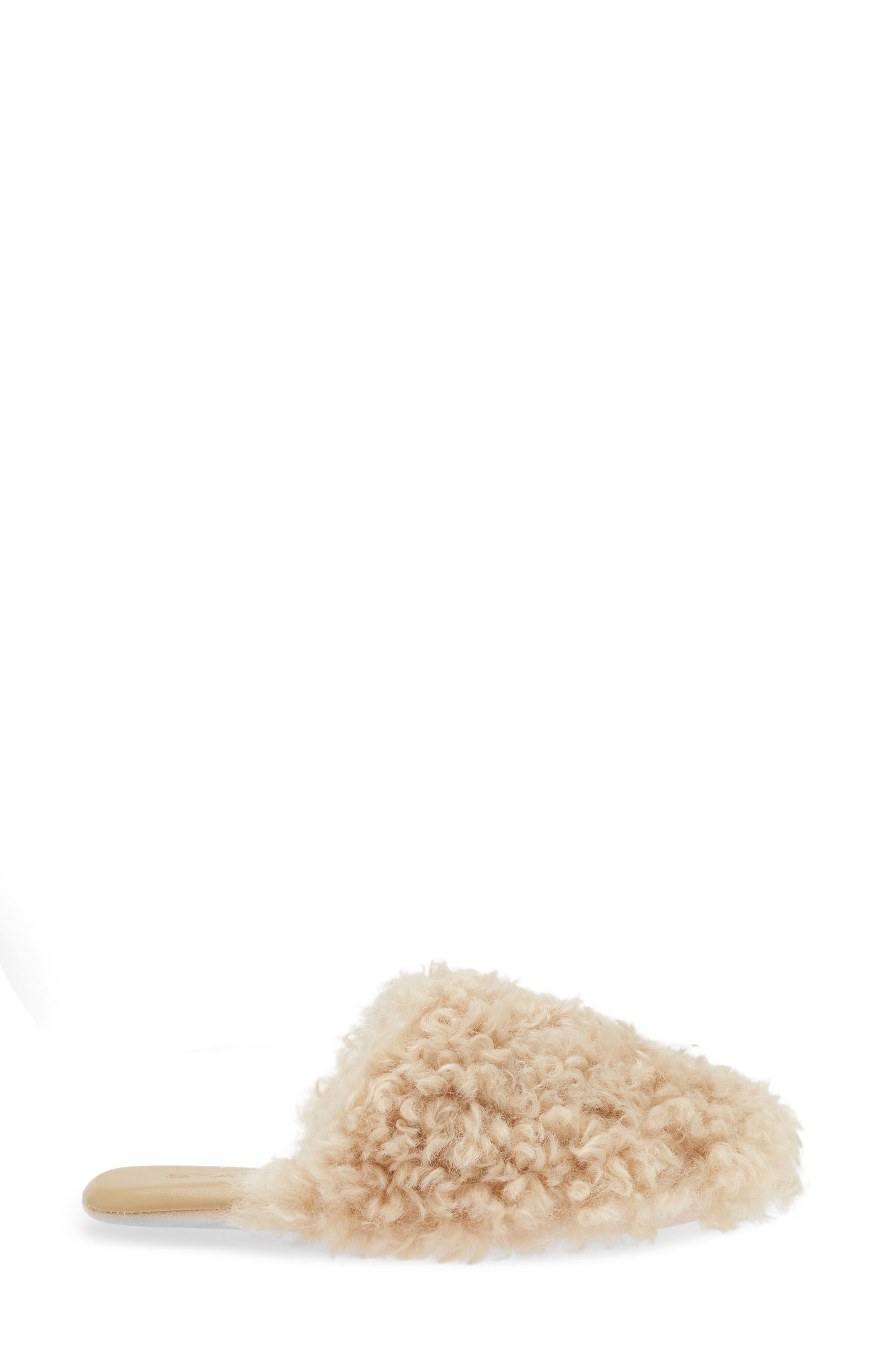Stand Studio Polly Faux Fur Slipper & Travel Pouch Set (Women ...