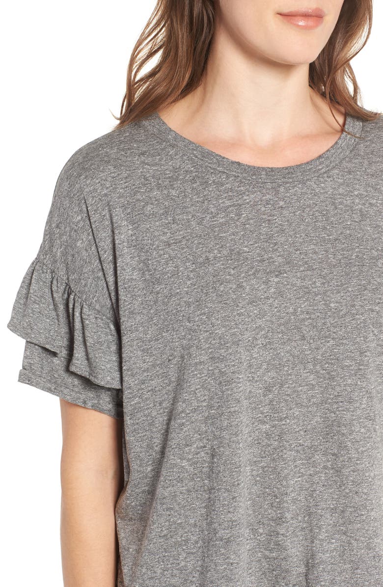 Current/Elliott The Roadie Ruffle Tee | Nordstrom