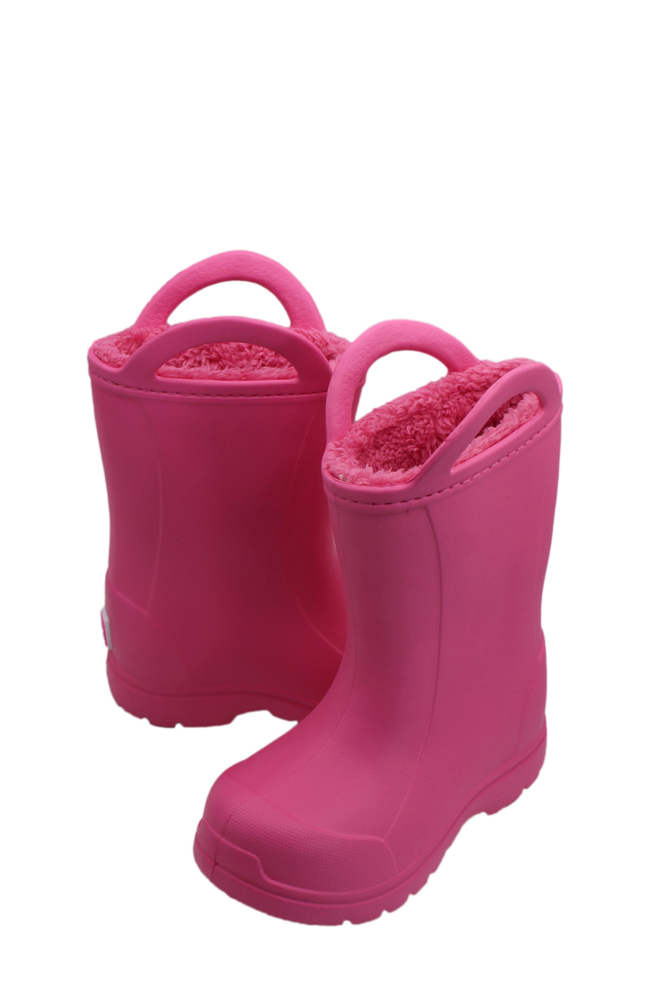 BEARPAW Kids' Tall Rain Boot with Faux Fur Lining | Nordstromrack