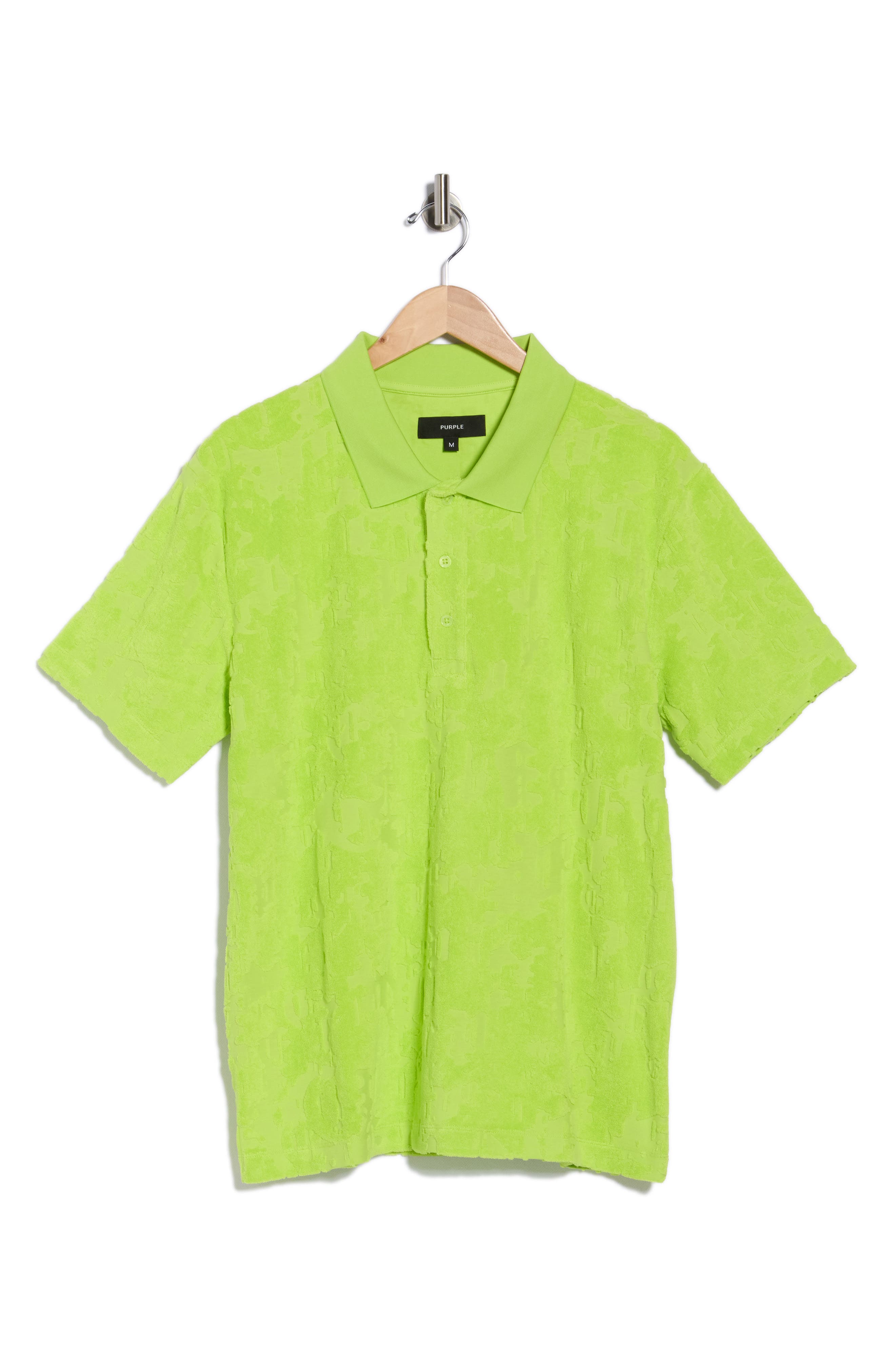 PURPLE BRAND Terry Towel Short Sleeve Polo | Nordstromrack
