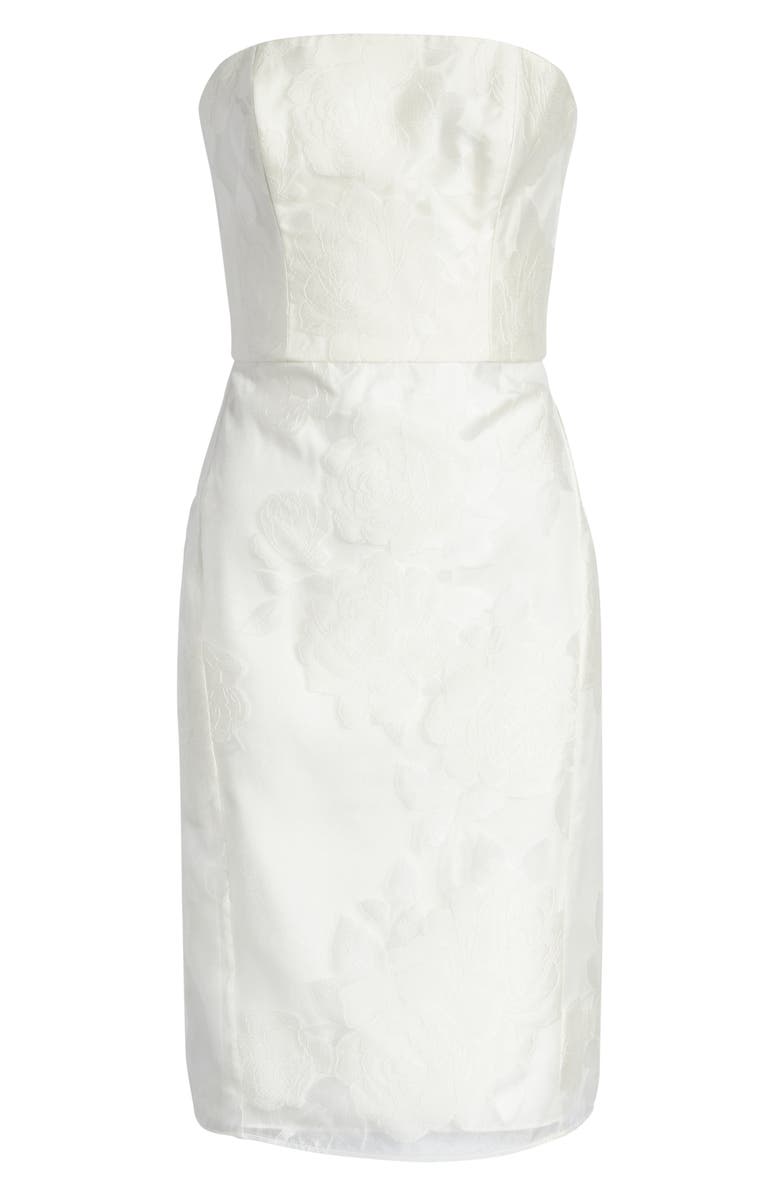 Amsale Rose Fil Coupé Strapless Cocktail Dress | Nordstromrack