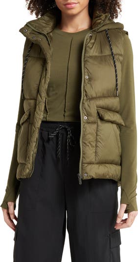 Zella Quilted Hooded Cocoon Vest | Nordstrom