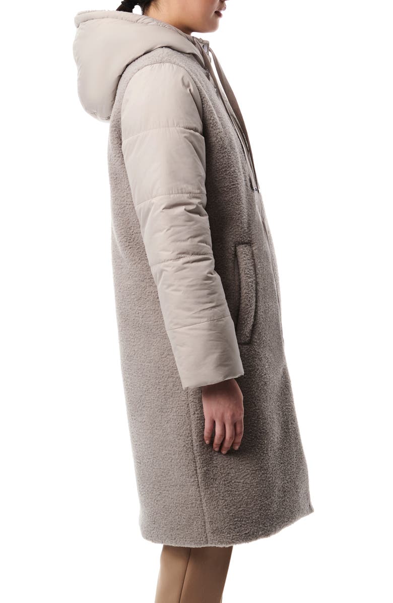 Bernardo Mix Media Hooded Faux Fur Jacket | Nordstromrack