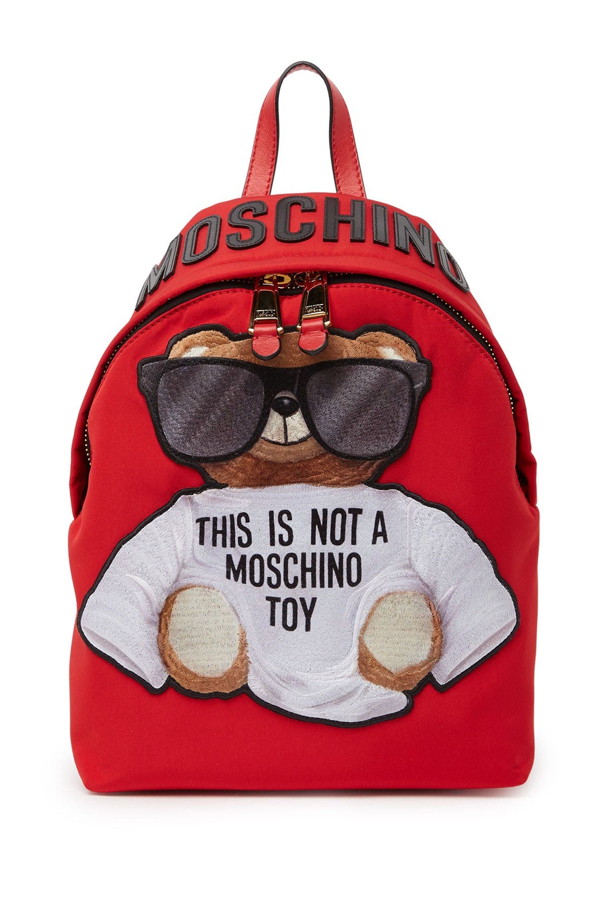 Moschino Teddy Bear Logo Two-Tone Backpack | Nordstromrack