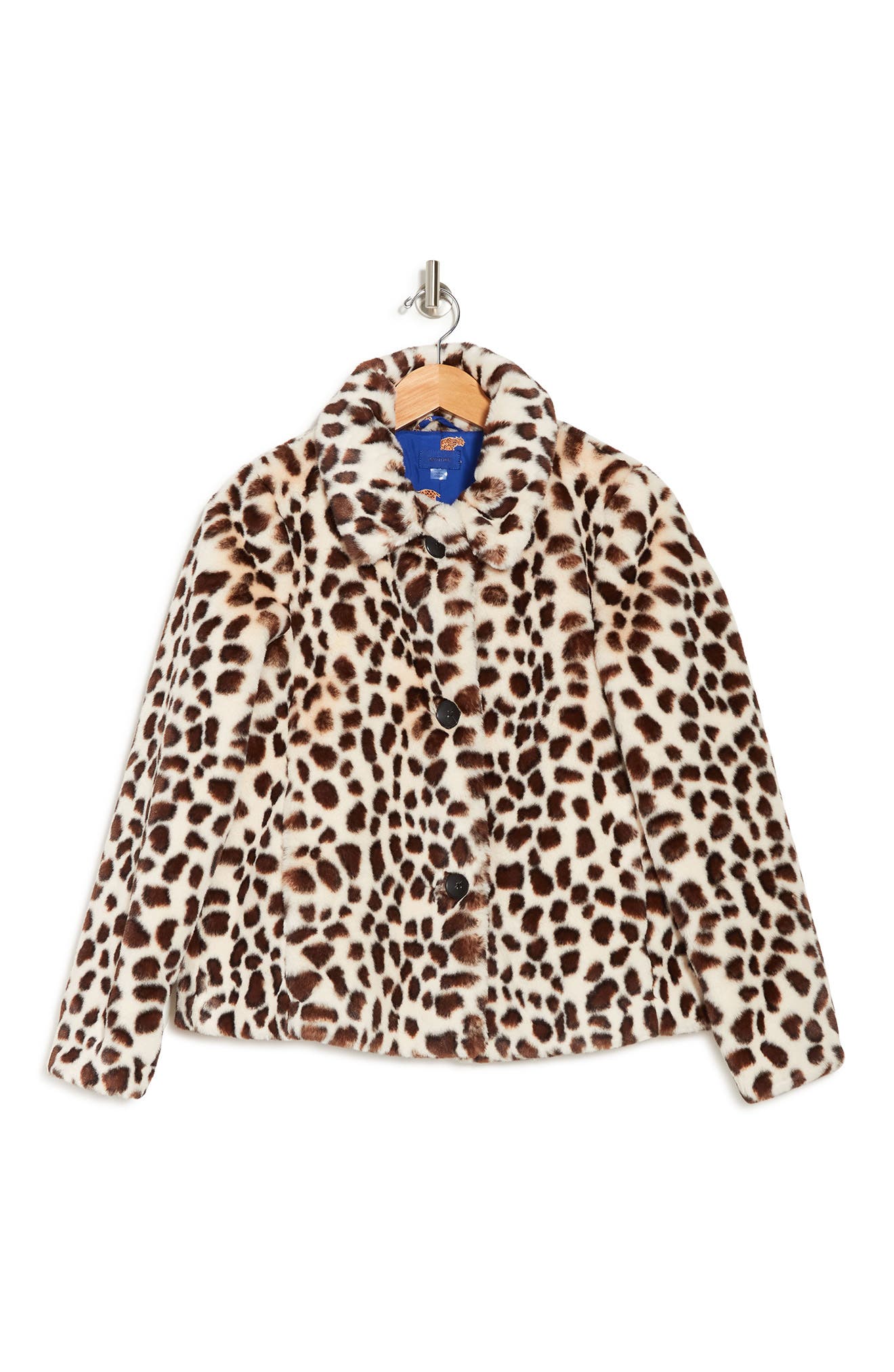 MOTHER The Ride-A-Long Cheetah Print Faux Fur Jacket | Nordstromrack