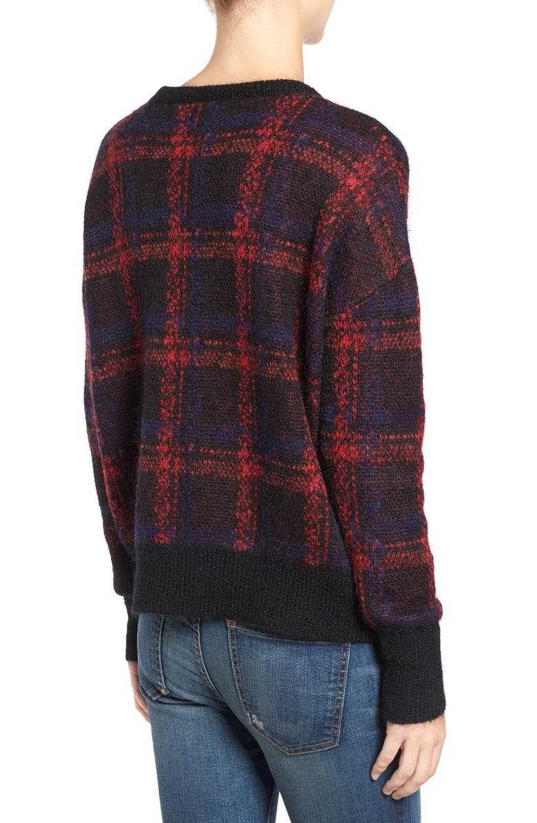 Current/Elliott Plaid Crewneck Sweater | Nordstrom