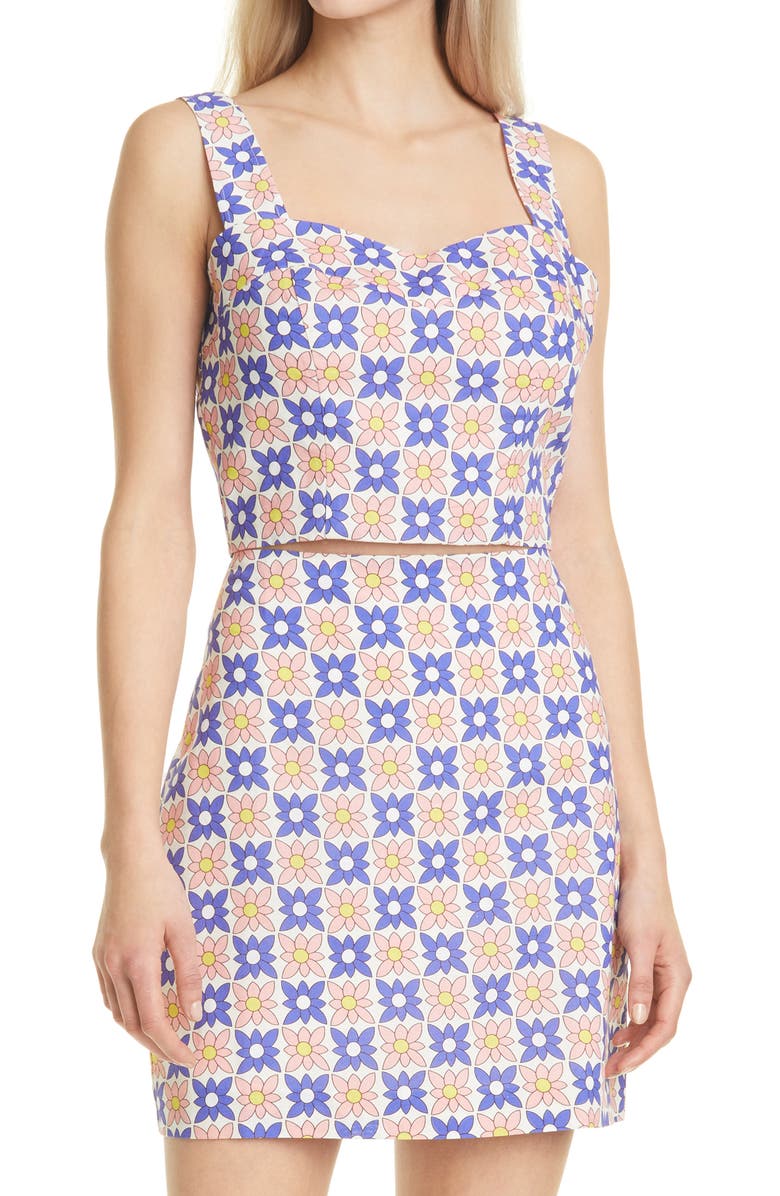 Nicole Miller Daisy Field Crop Top | Nordstromrack
