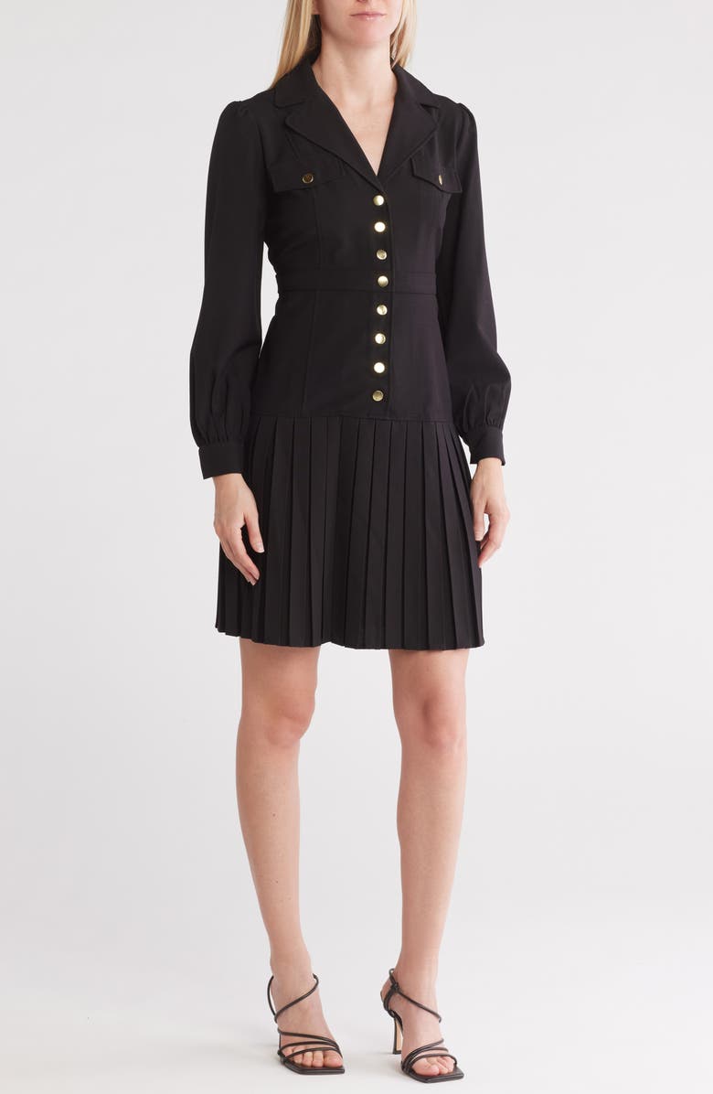Nanette Lepore Long Sleeve Button Front Shirtdress | Nordstromrack