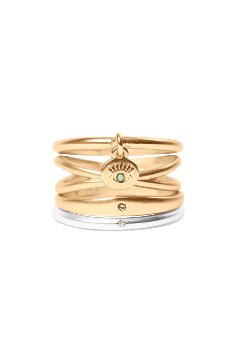 Lucky Brand Set of 4 Evil Eye Stackable Rings | Nordstromrack
