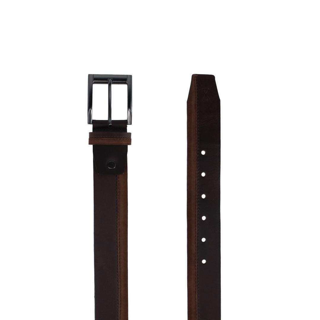 Trafalgar Santiago Mixed Genuine Leather Stitched 38mm Casual Belt ...