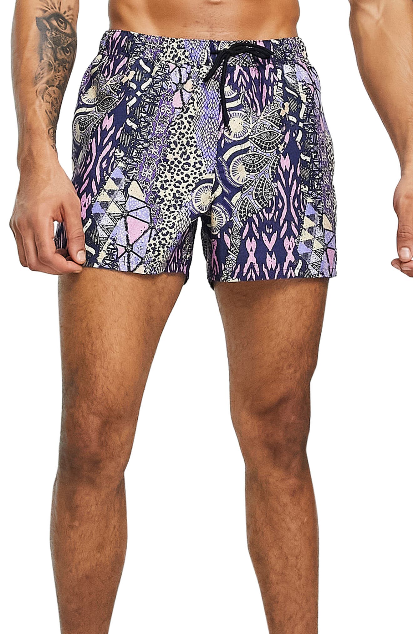 ASOS DESIGN Print Swim Trunks | Nordstromrack