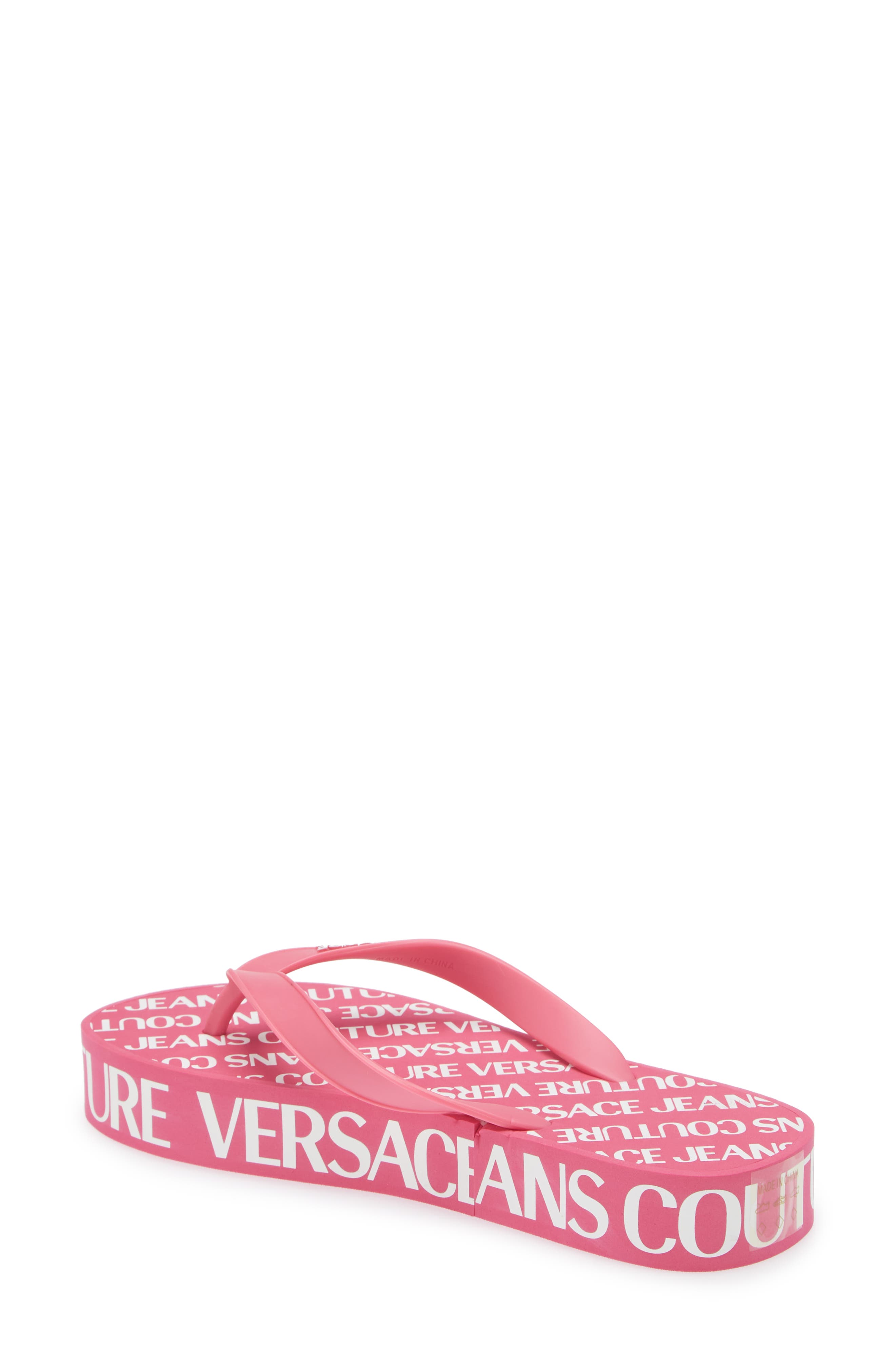 Versace Jeans Logo Graphic Flip Flop Sandal (Women) | Nordstromrack