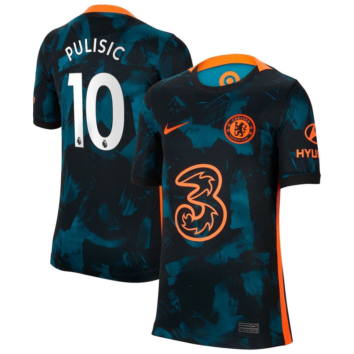 Nike Youth Nike Christian Pulisic Blue Chelsea 2021/22 Third Breathe ...