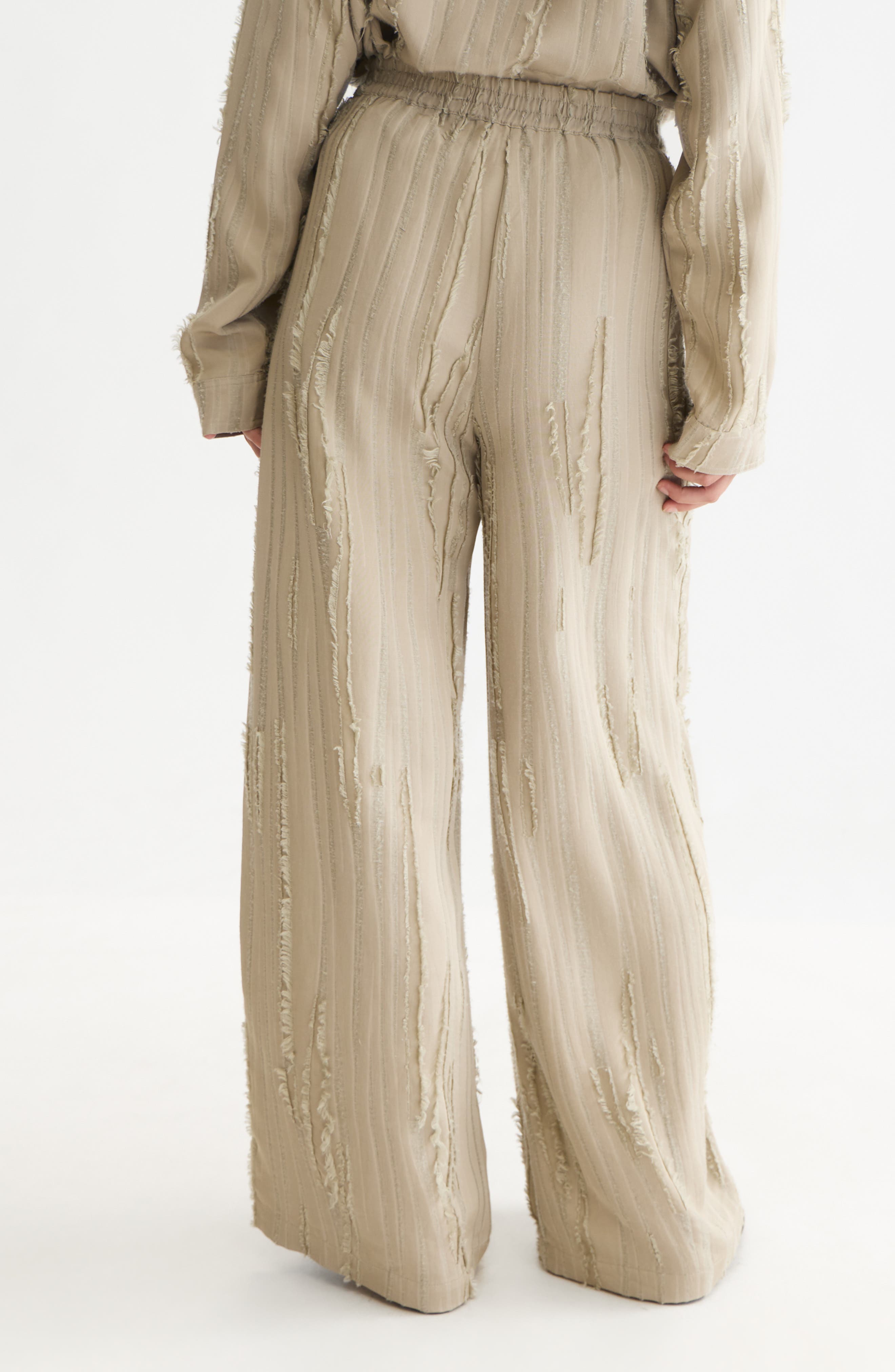 Scotch & Soda Eleni High Waist Wide Leg Fil Coupé Pants (Women) | Nordstrom