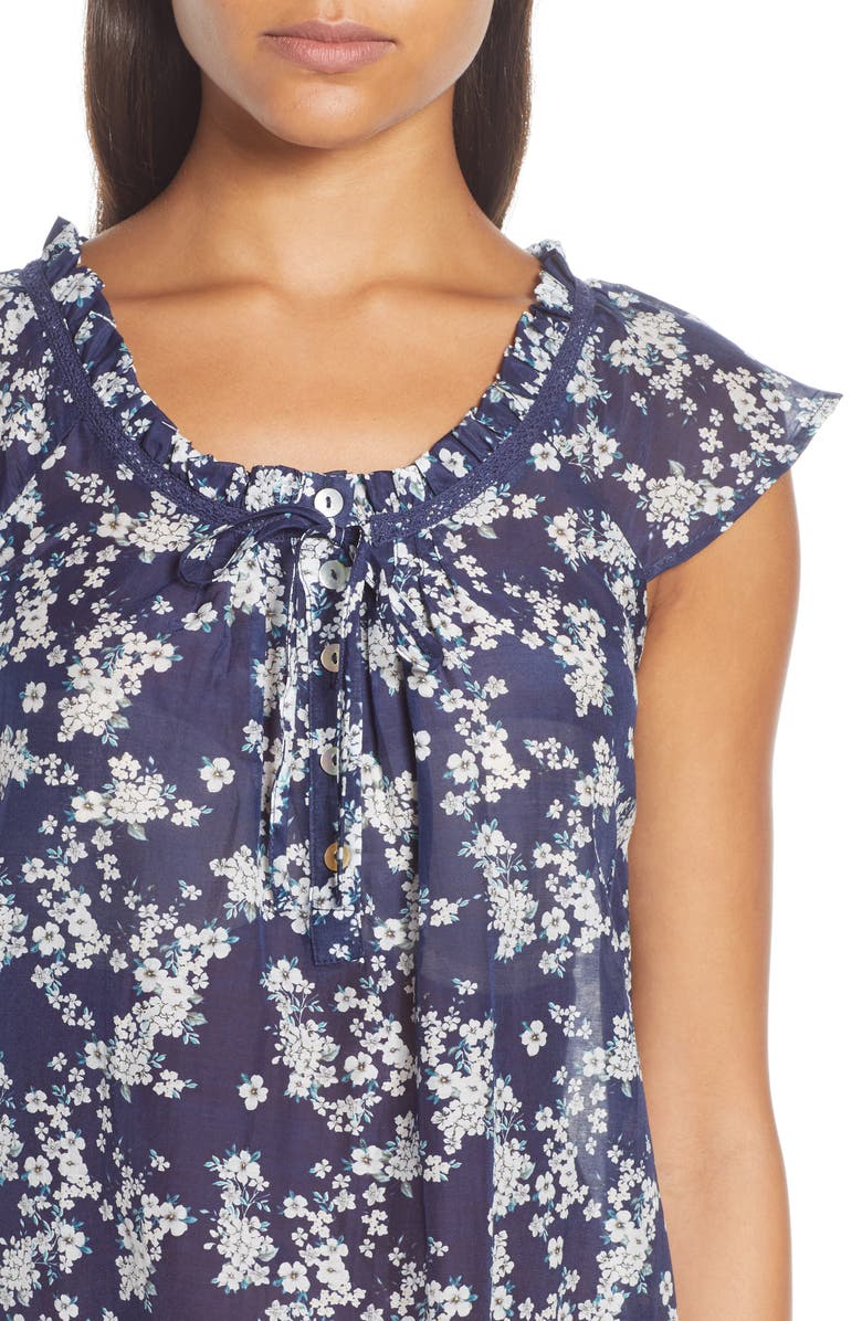 Papinelle Isabelle Cotton & Silk Nightgown | Nordstrom