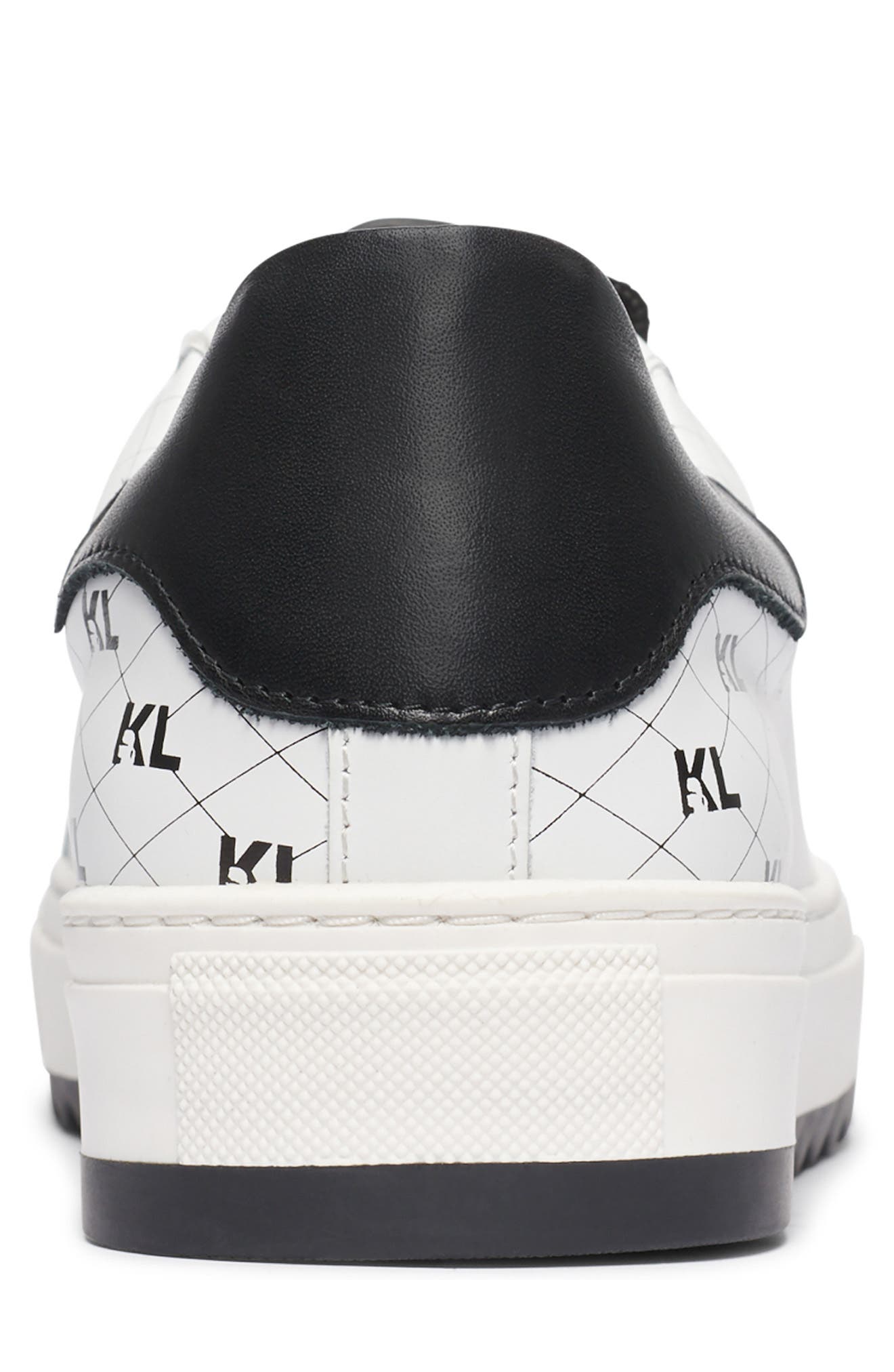 KARL LAGERFELD PARIS Logo Print Leather Low Top Sneaker (Men ...