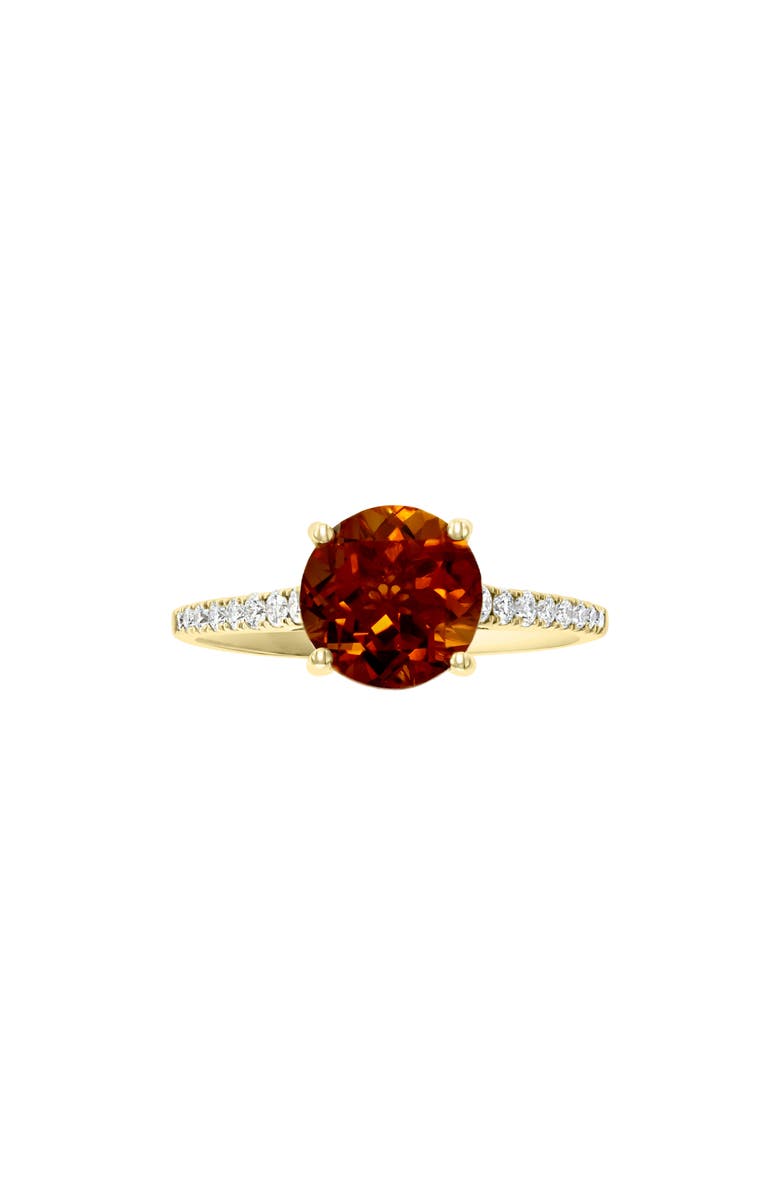EFFY 14K Yellow Gold Madeira Citrine & Diamond Ring - 0.21ct ...