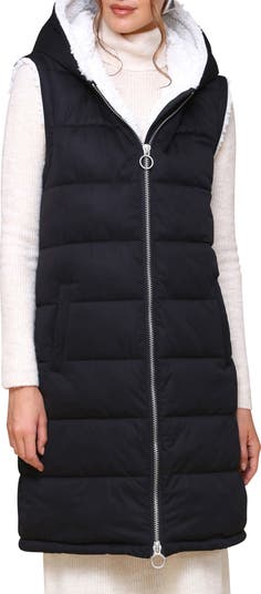 Avec Les Filles Hooded Longline Puffer Vest | Nordstromrack