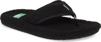 Sanuk Furreal Faux Fur Flip Flop (Women) | Nordstrom