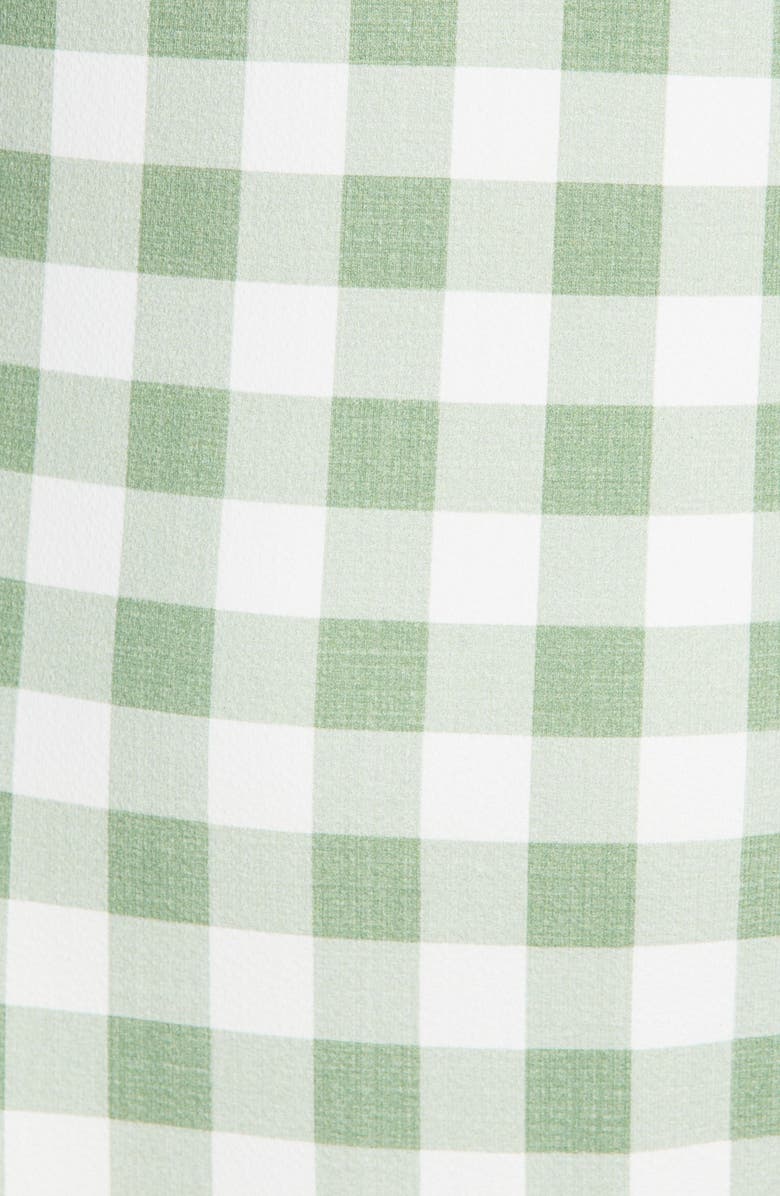 Robin Piccone Jemma Tie Front Gingham One-Piece Swimsuit | Nordstrom