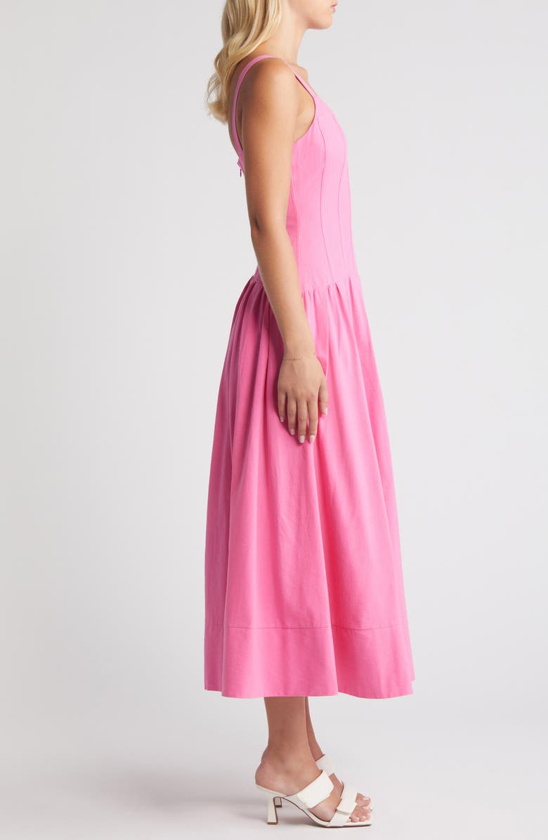 MOON RIVER Corset Bodice Drop Waist Dress | Nordstromrack